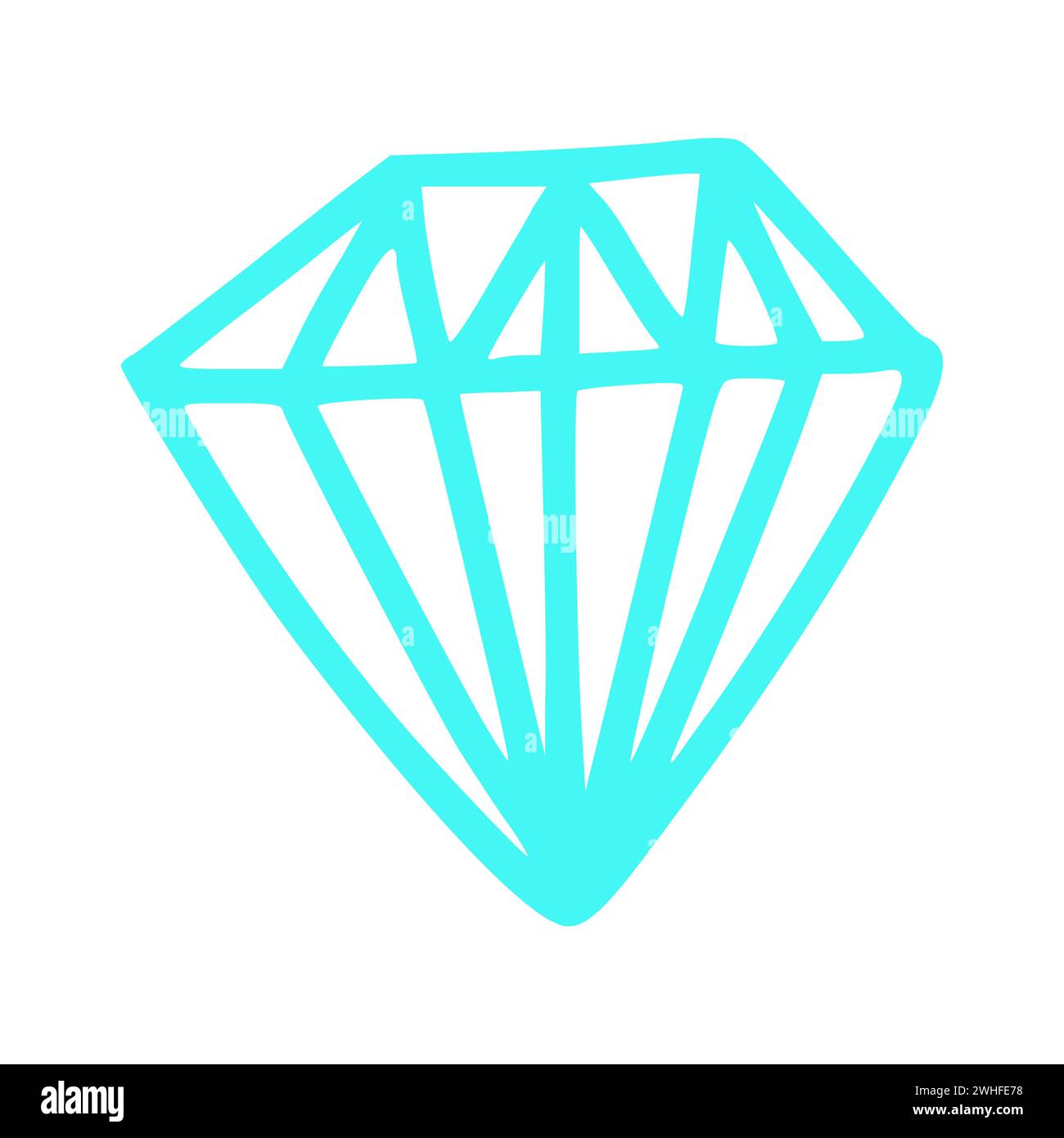 Diamond line icon precious hi-res stock photography and images - Alamy
