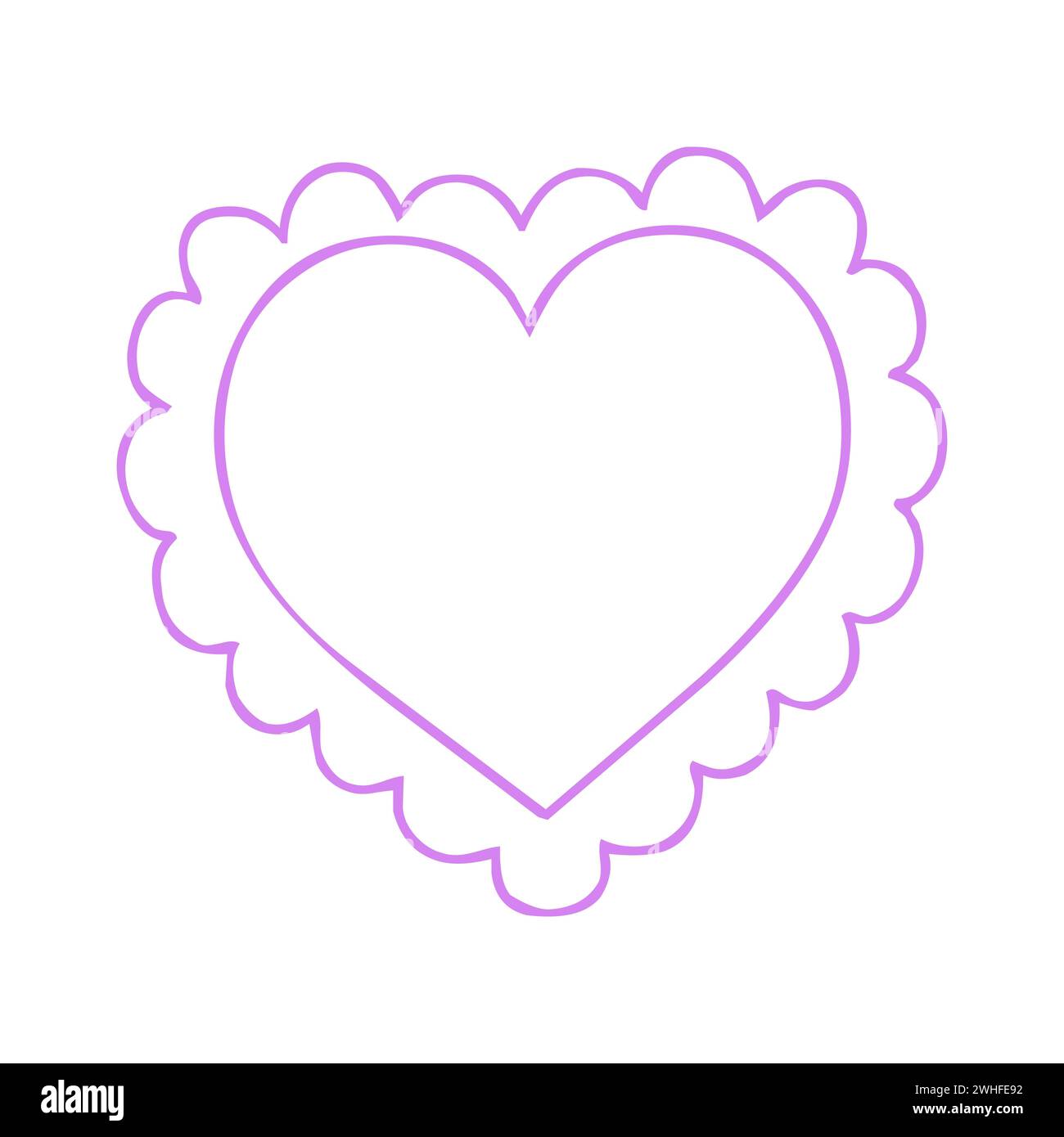 Scalloped decoration Cut Out Stock Images & Pictures - Alamy