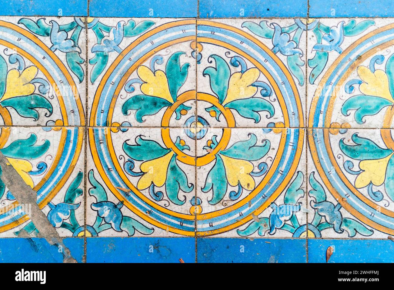 Vintage spanish tiles Stock Photo - Alamy