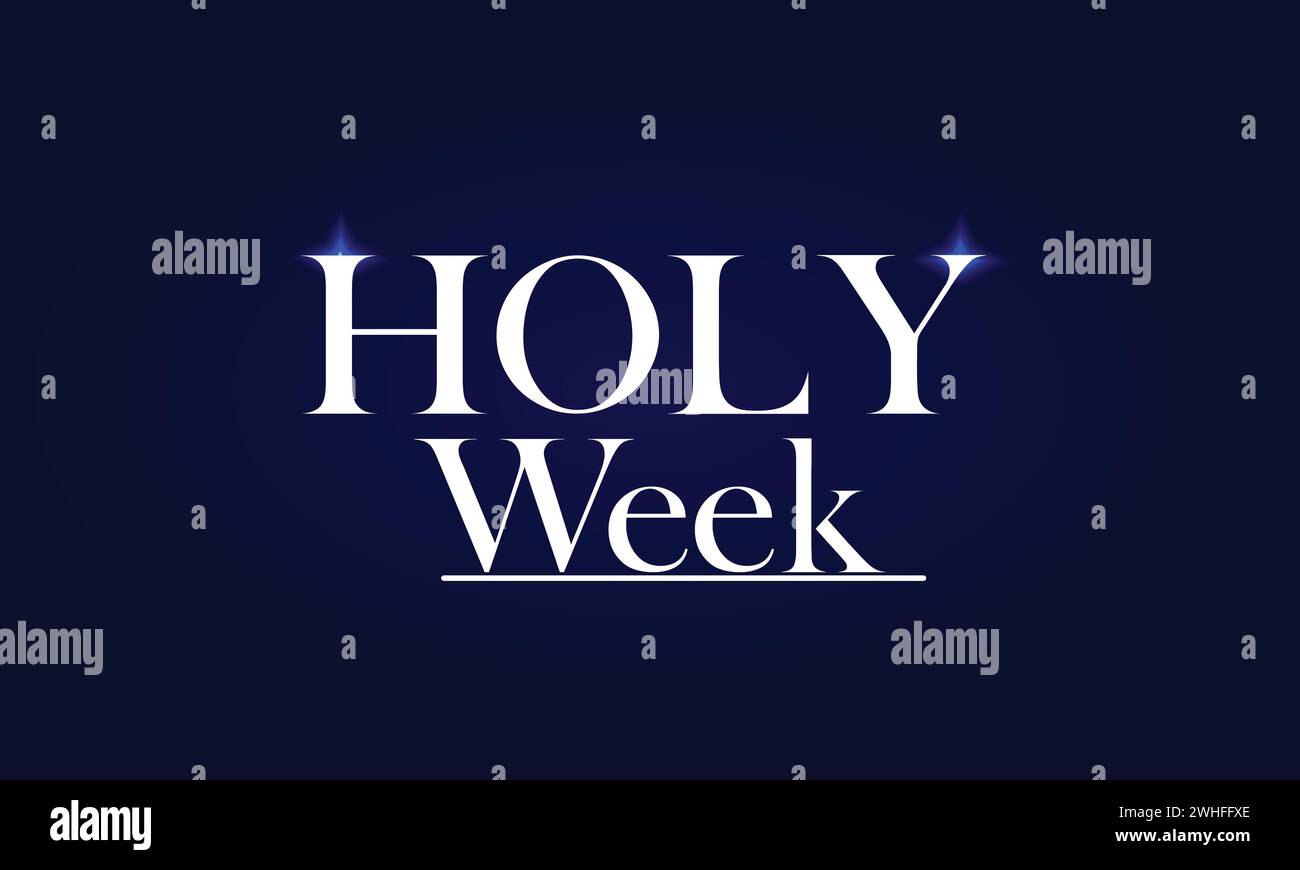 Holy Week Text Design And Gradient background Stock Vector Image & Art ...