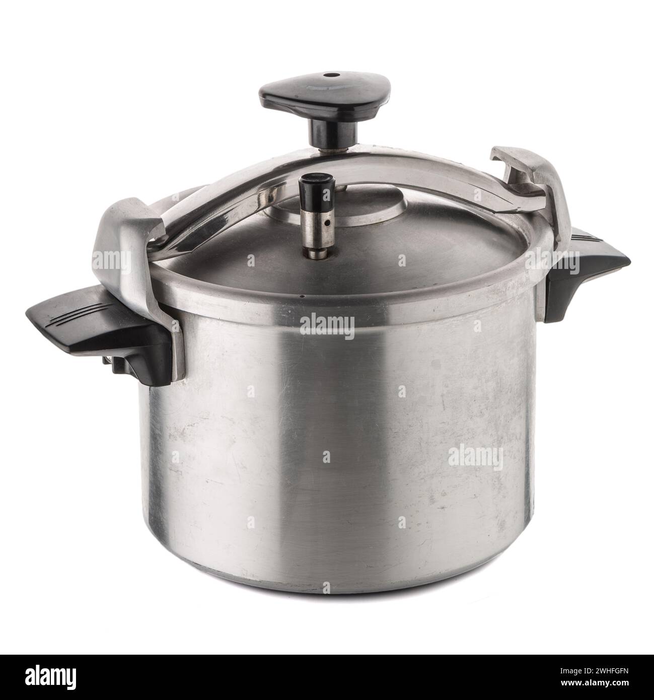 Used pressure cooker Stock Photo - Alamy