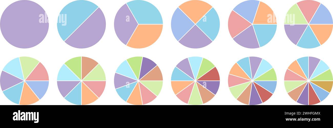 various pie charts for graphic information Stock Vector Image & Art - Alamy
