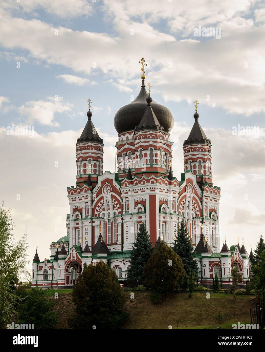 Beautiful Orthodox St. Panteleimon Soborna territory Feofania Park ...