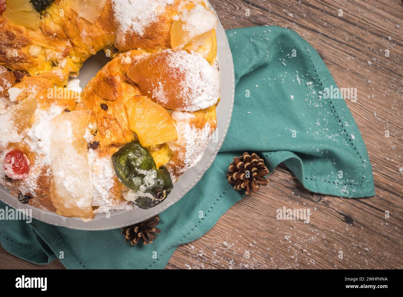 Bolo do Rei or King's Cake Stock Photo - Alamy