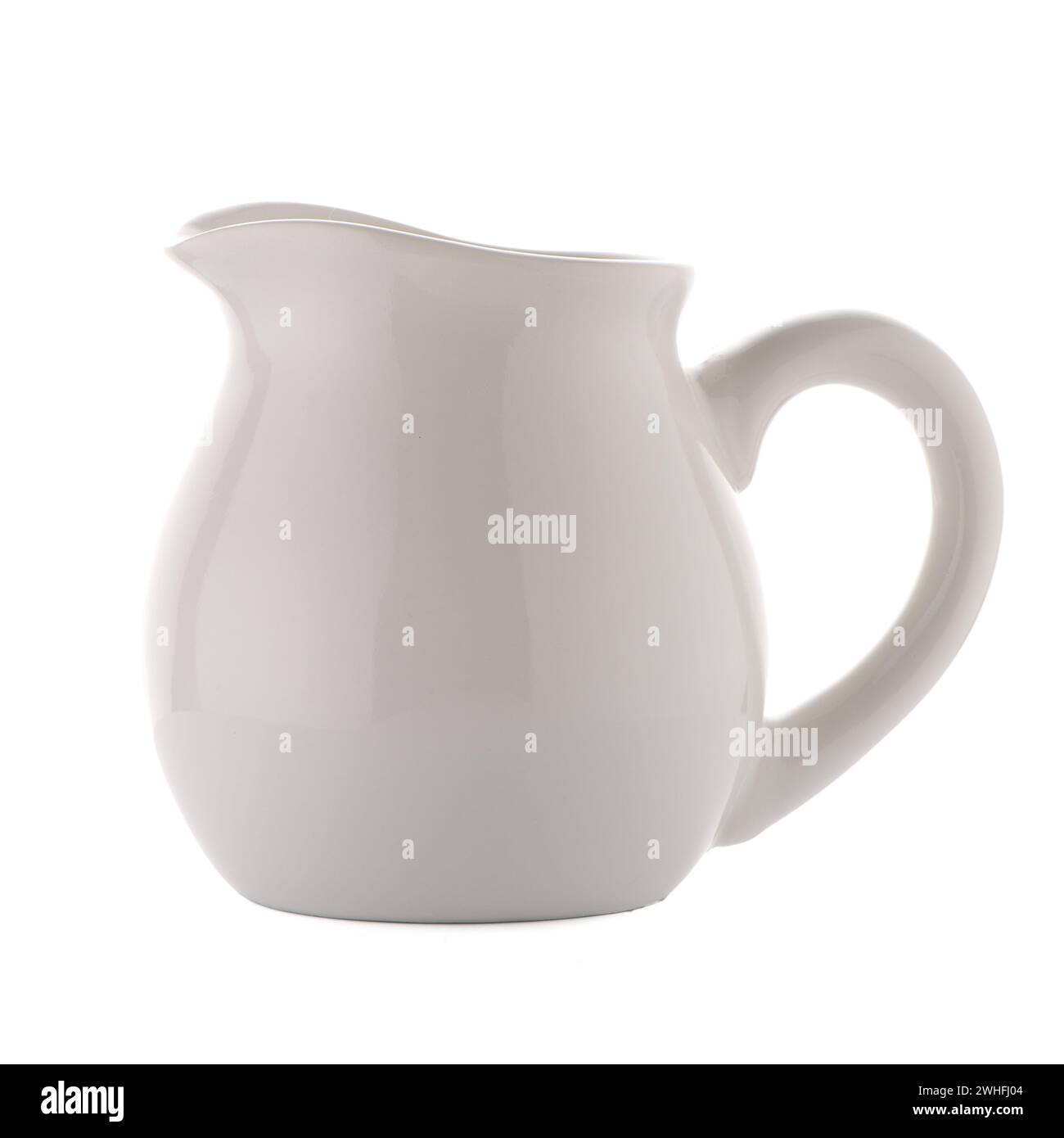 White ceramic pitcher Stock Photo - Alamy