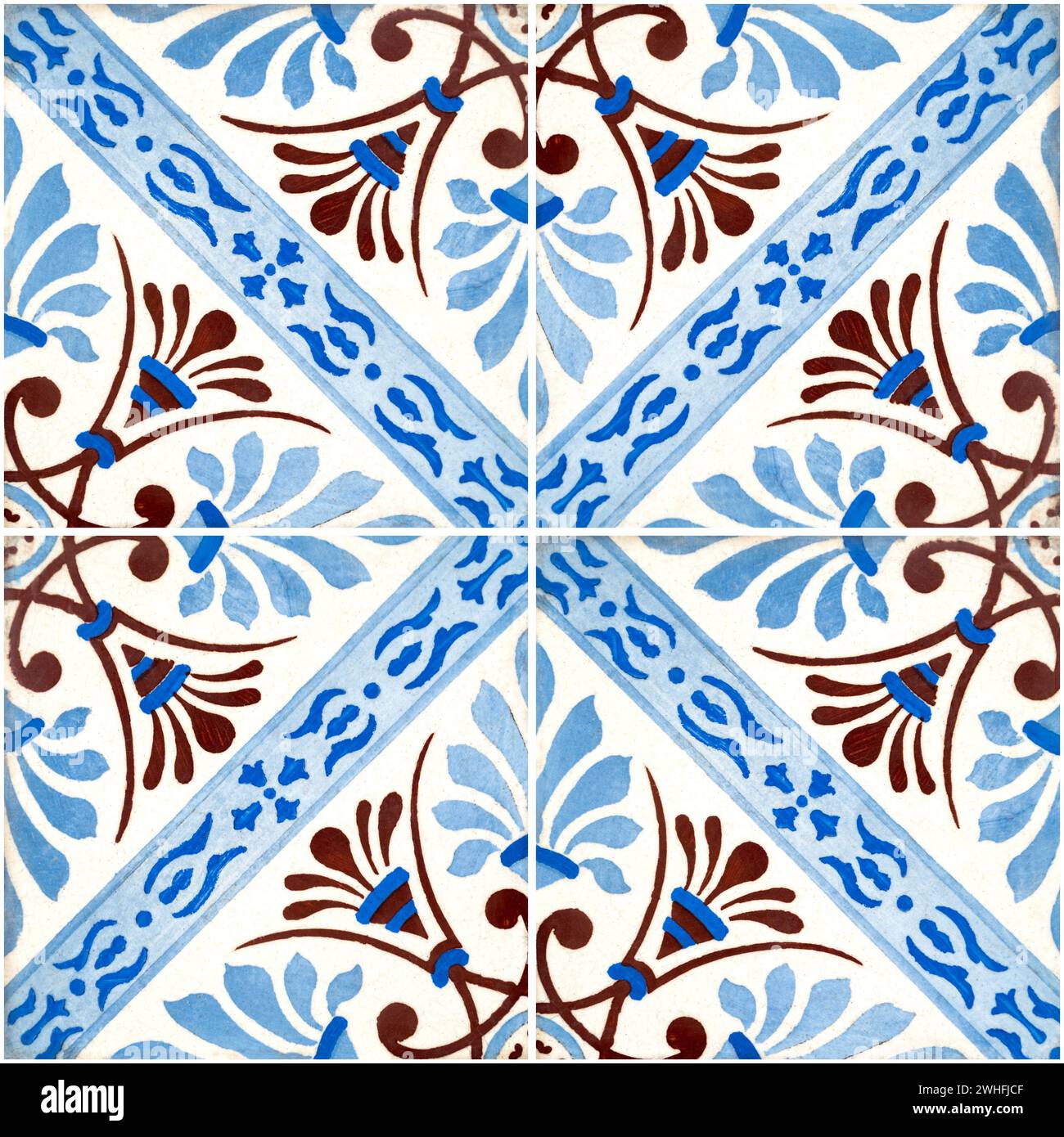 Portuguese tile pattern Cut Out Stock Images & Pictures - Alamy