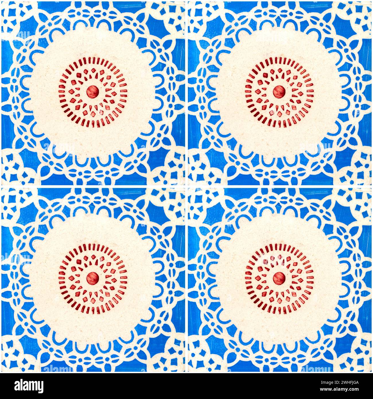 Portuguese tile pattern Cut Out Stock Images & Pictures - Alamy