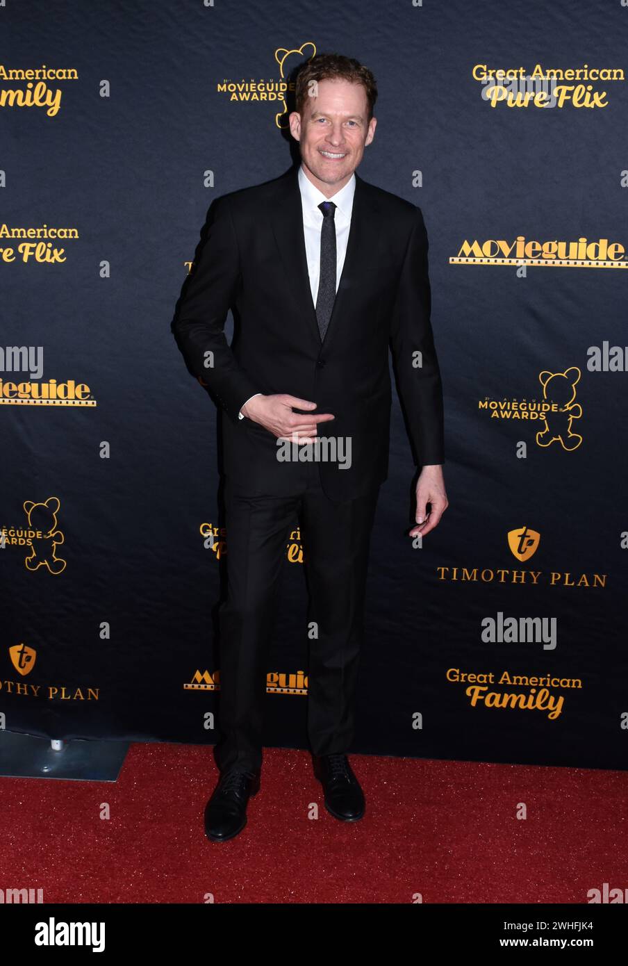 Los Angeles, California, USA 9th February 2024 Actor James Topper ...