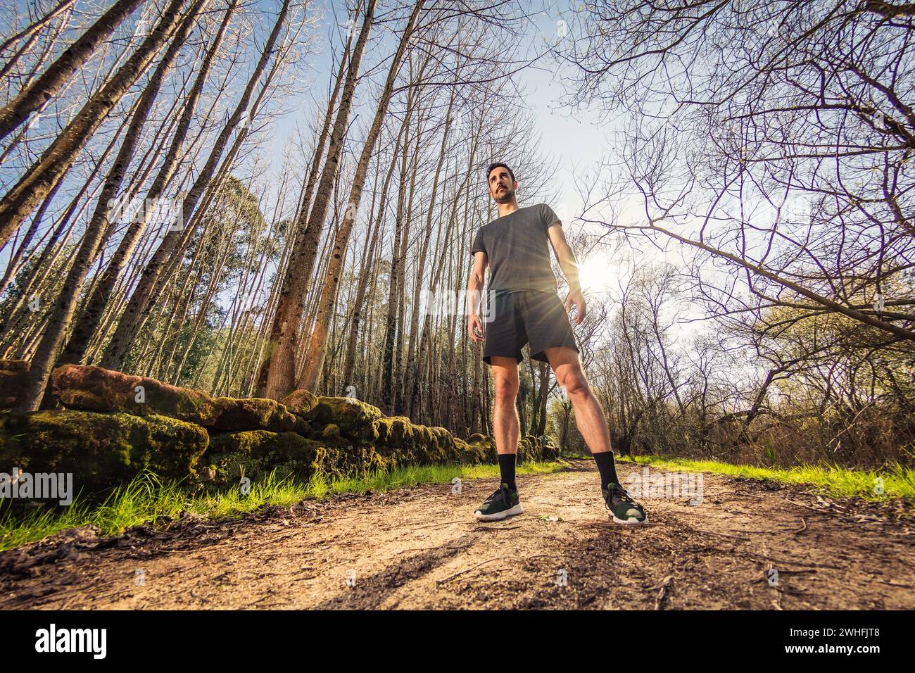 Male caucasian runner hi-res stock photography and images - Alamy