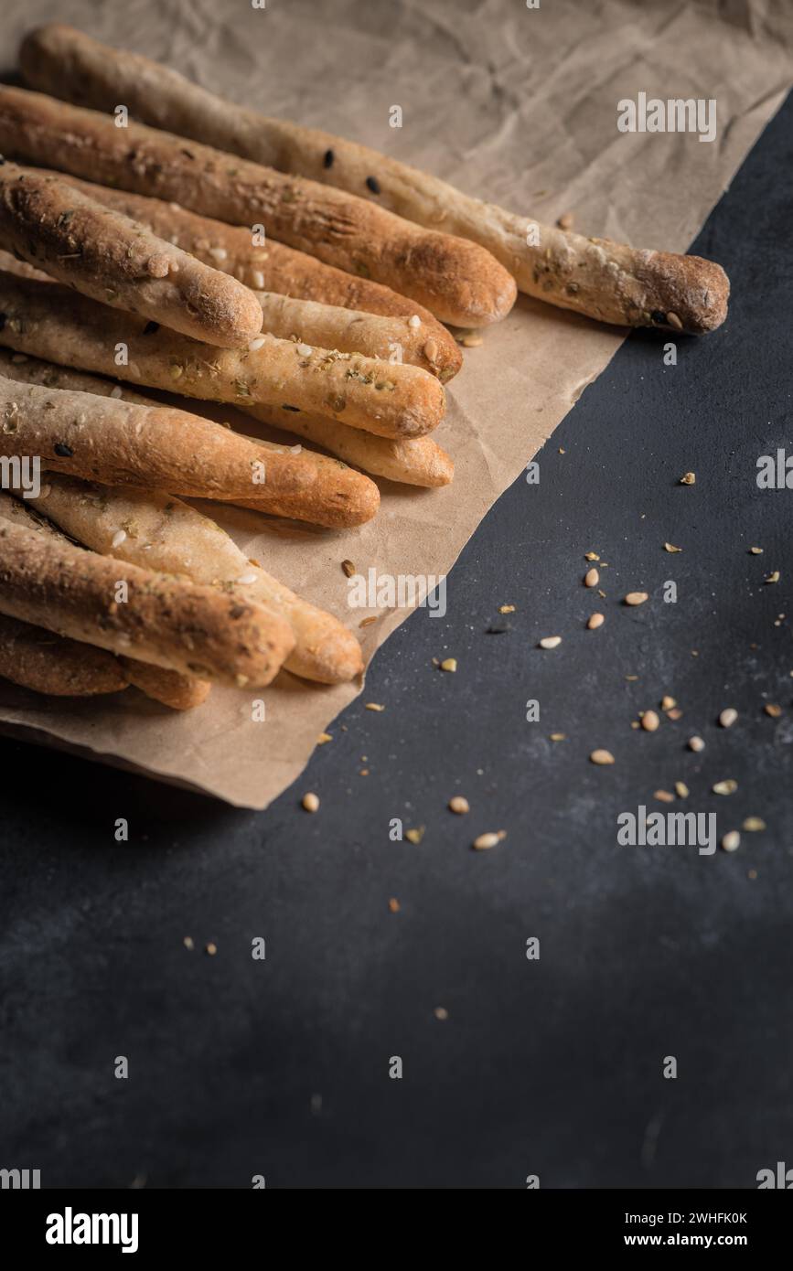 Salty bread sticks hi-res stock photography and images - Alamy