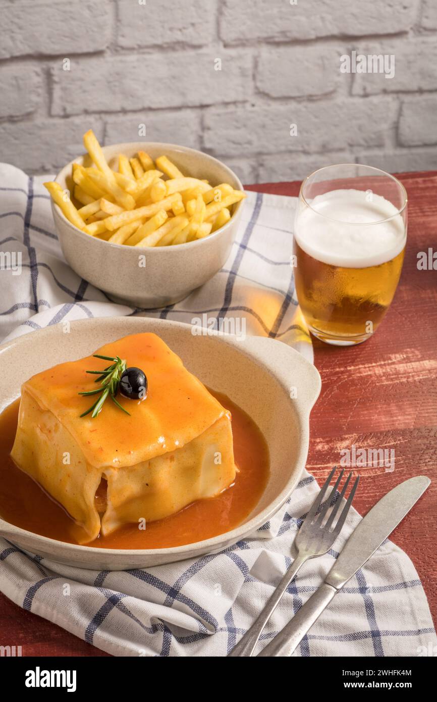 Francesinha with egg hi-res stock photography and images - Alamy