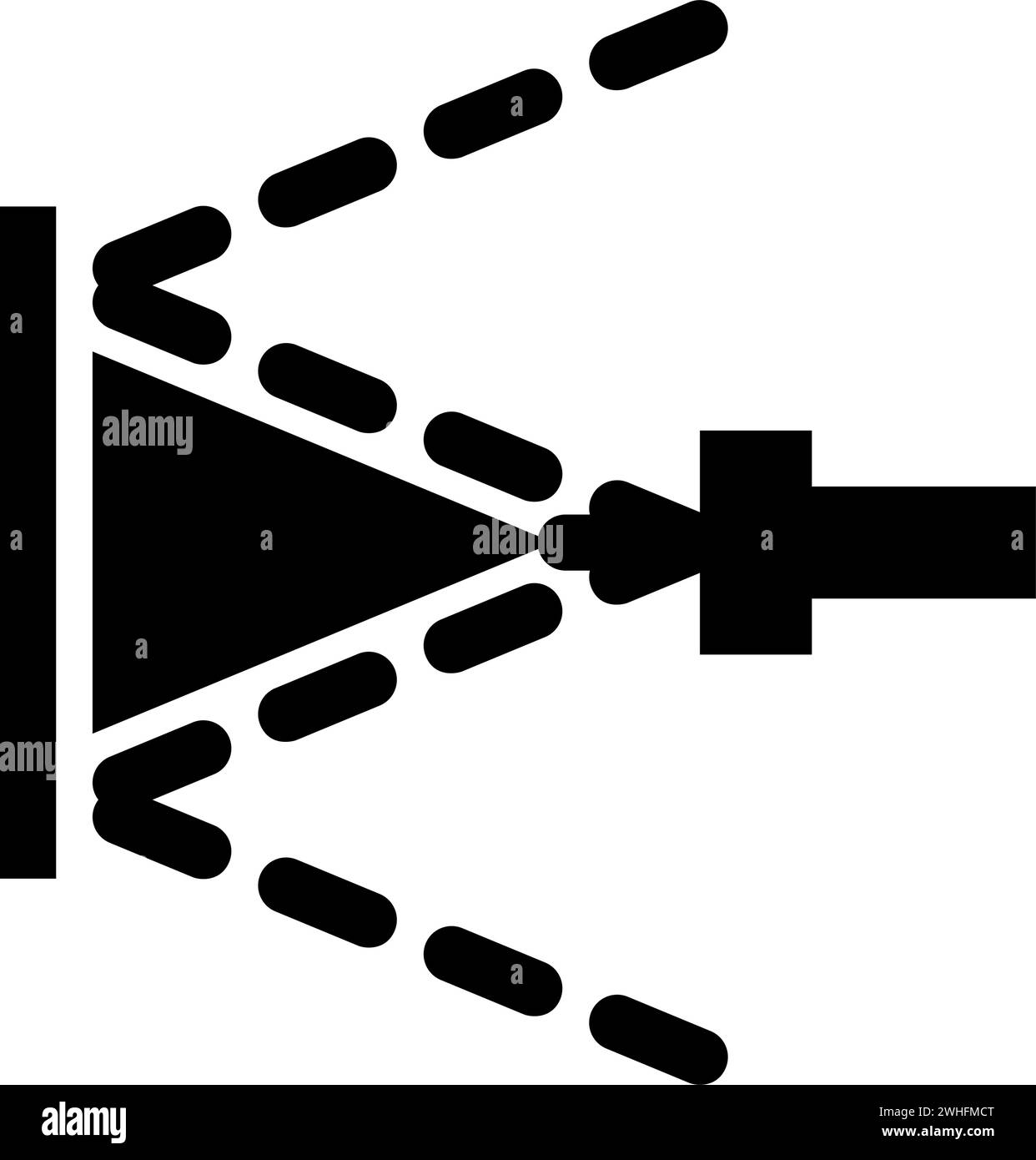 Washing the surface under high pressure use water deck cleaning icon ...