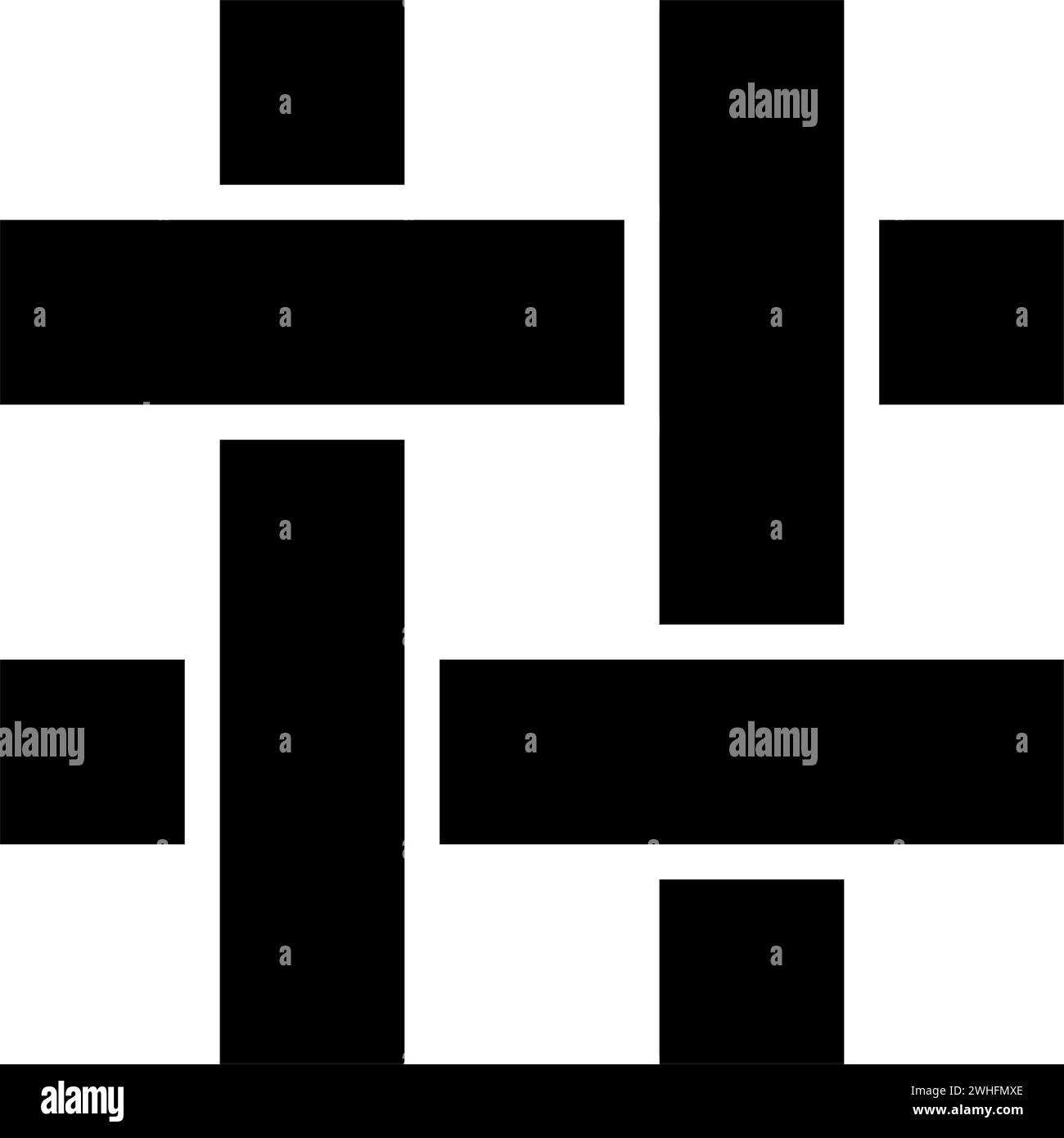 Textile fabric linen texture weaved icon black color vector ...