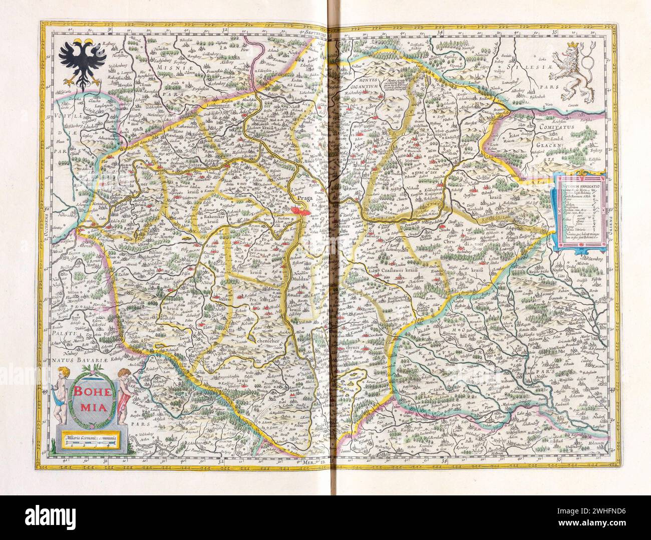 Map of bohemia hi-res stock photography and images - Alamy