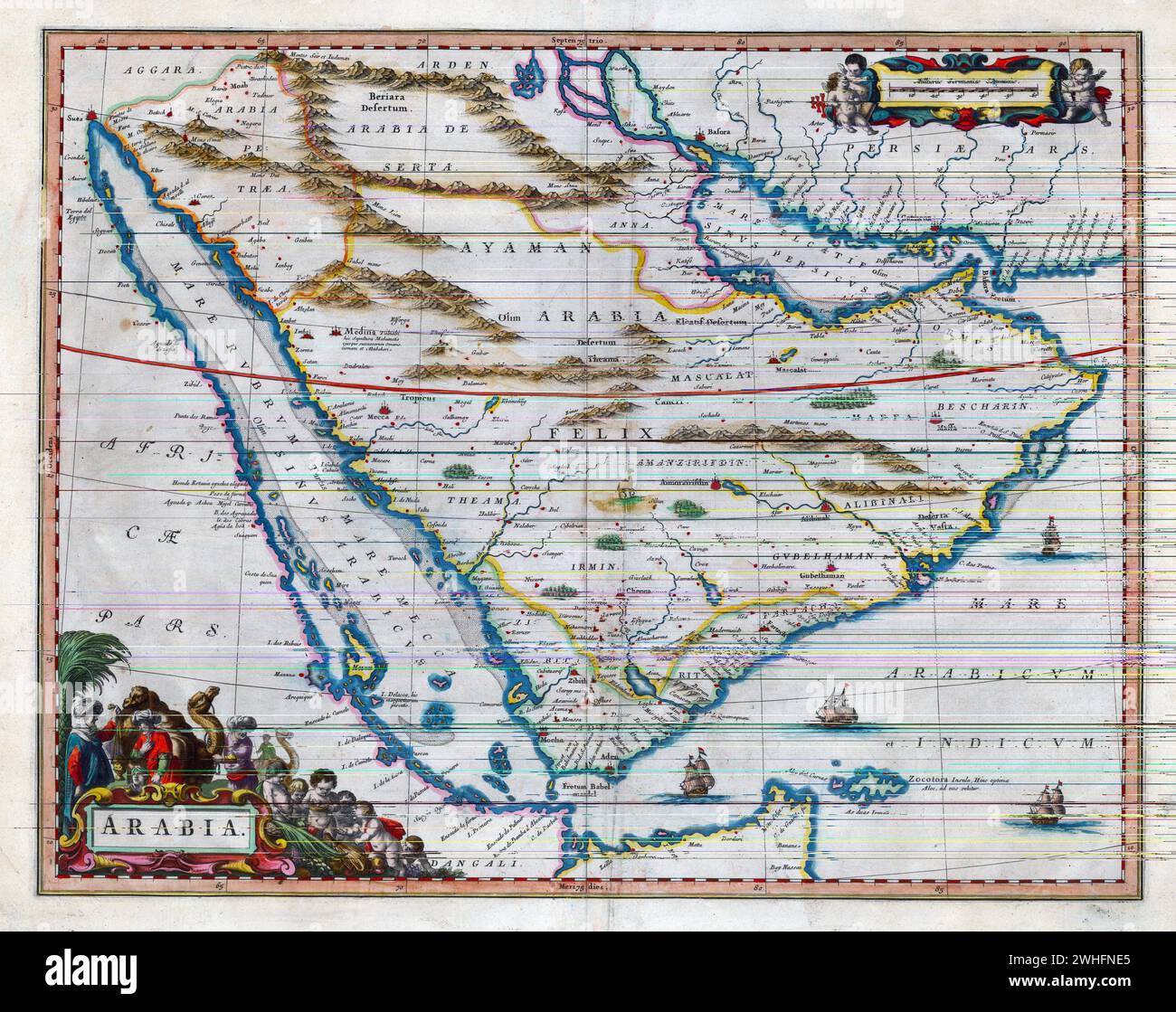 Map of Arabia Willem and Johannes Joan Blaeu, 17th century *** Map of Arabia Willem and Johannes ...
