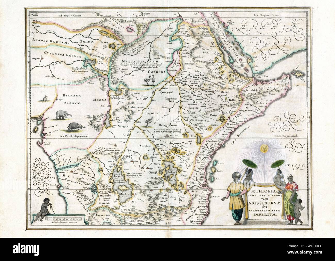 Old map of ethiopia hi-res stock photography and images - Alamy