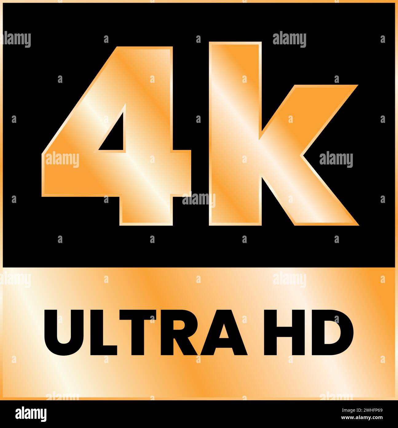 full 4k video resolution icon Stock Vector Image & Art - Alamy