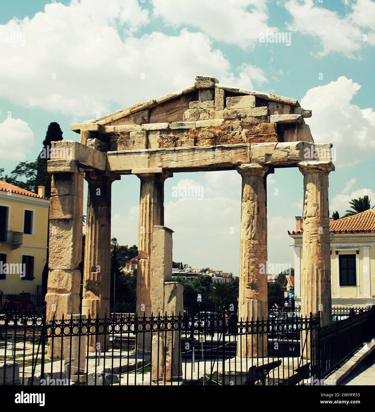 Roman agora and acropolis hi-res stock photography and images - Alamy