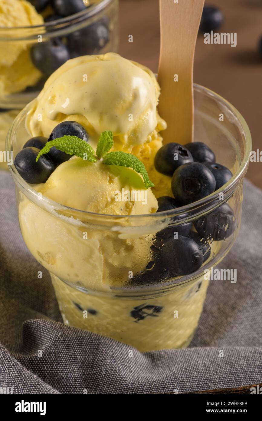 Top view melted vanilla hi-res stock photography and images - Alamy