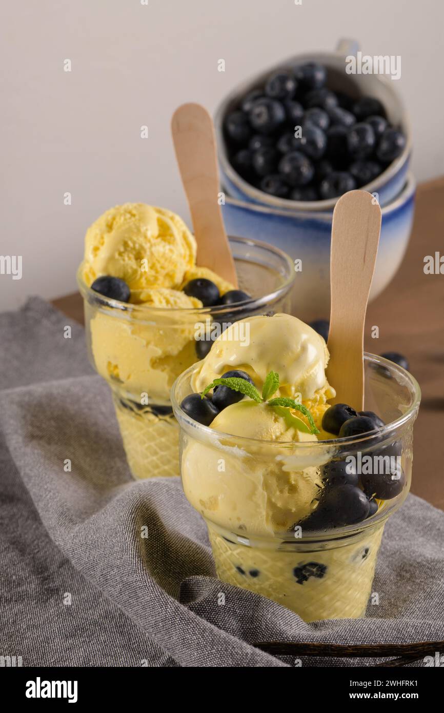 Top view melted vanilla hi-res stock photography and images - Alamy