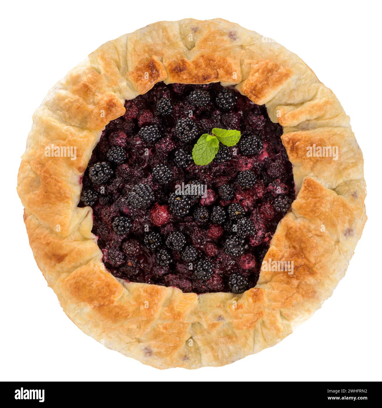 Homemade sweet cherry pie Cut Out Stock Images & Pictures - Alamy