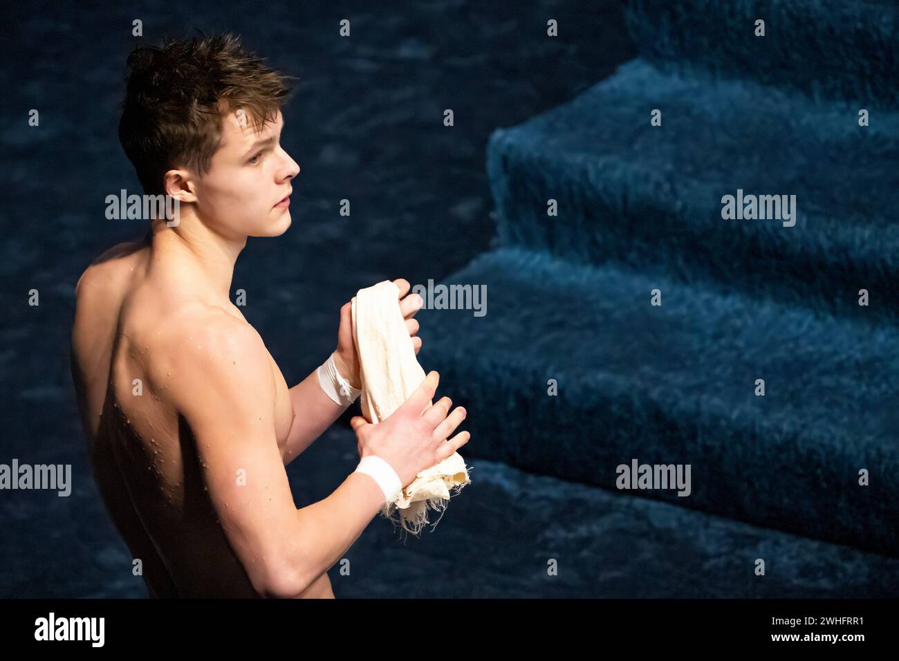 Doha, Qatar. 09th Feb, 2024. Oleksii Sereda of Ukraine competes in the ...