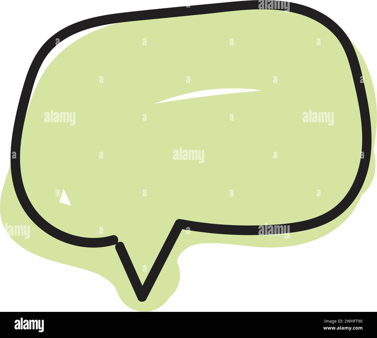 speech bubble on white background Stock Vector Image & Art - Alamy