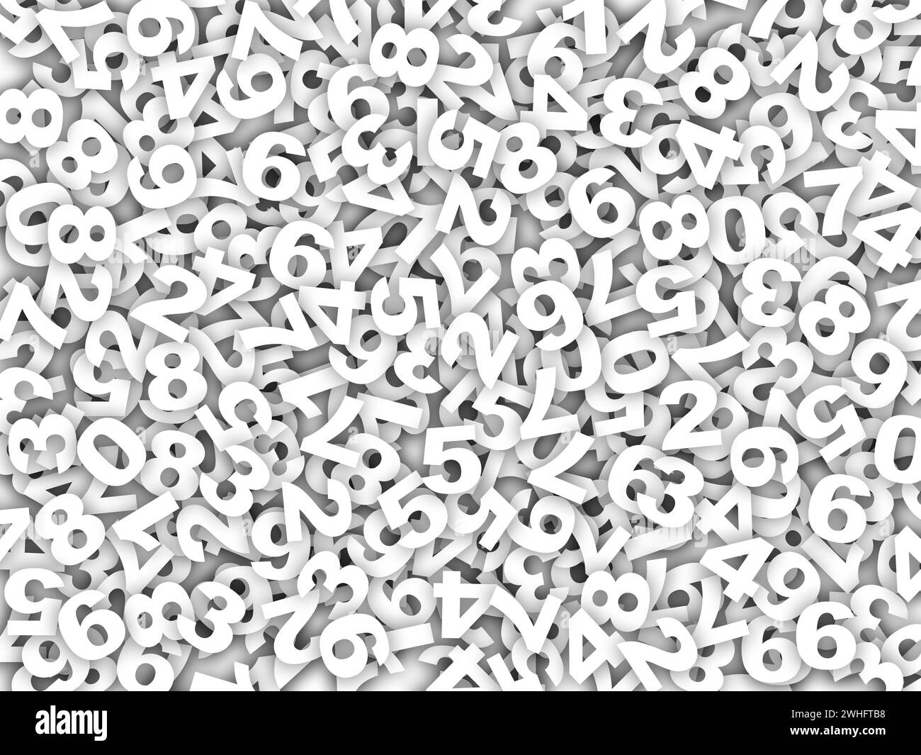 Digits from 0-9 Stock Photo - Alamy