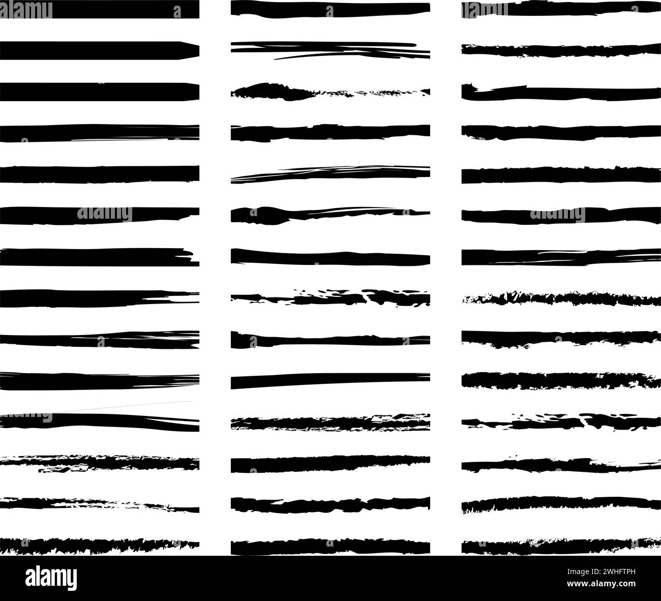 hand stroke erase line with black color Stock Vector Image & Art - Alamy