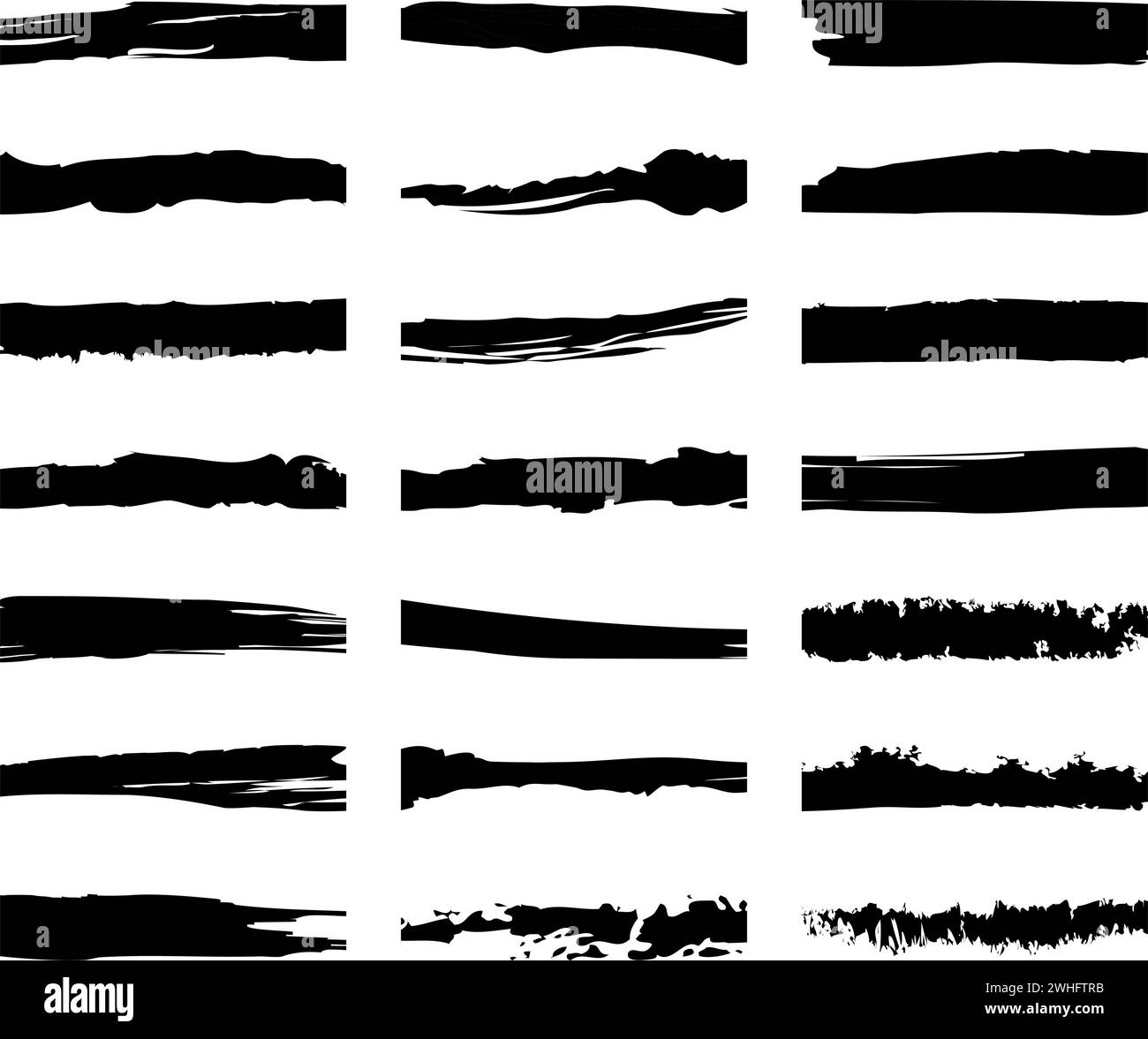 hand stroke erase line with black color Stock Vector Image & Art - Alamy