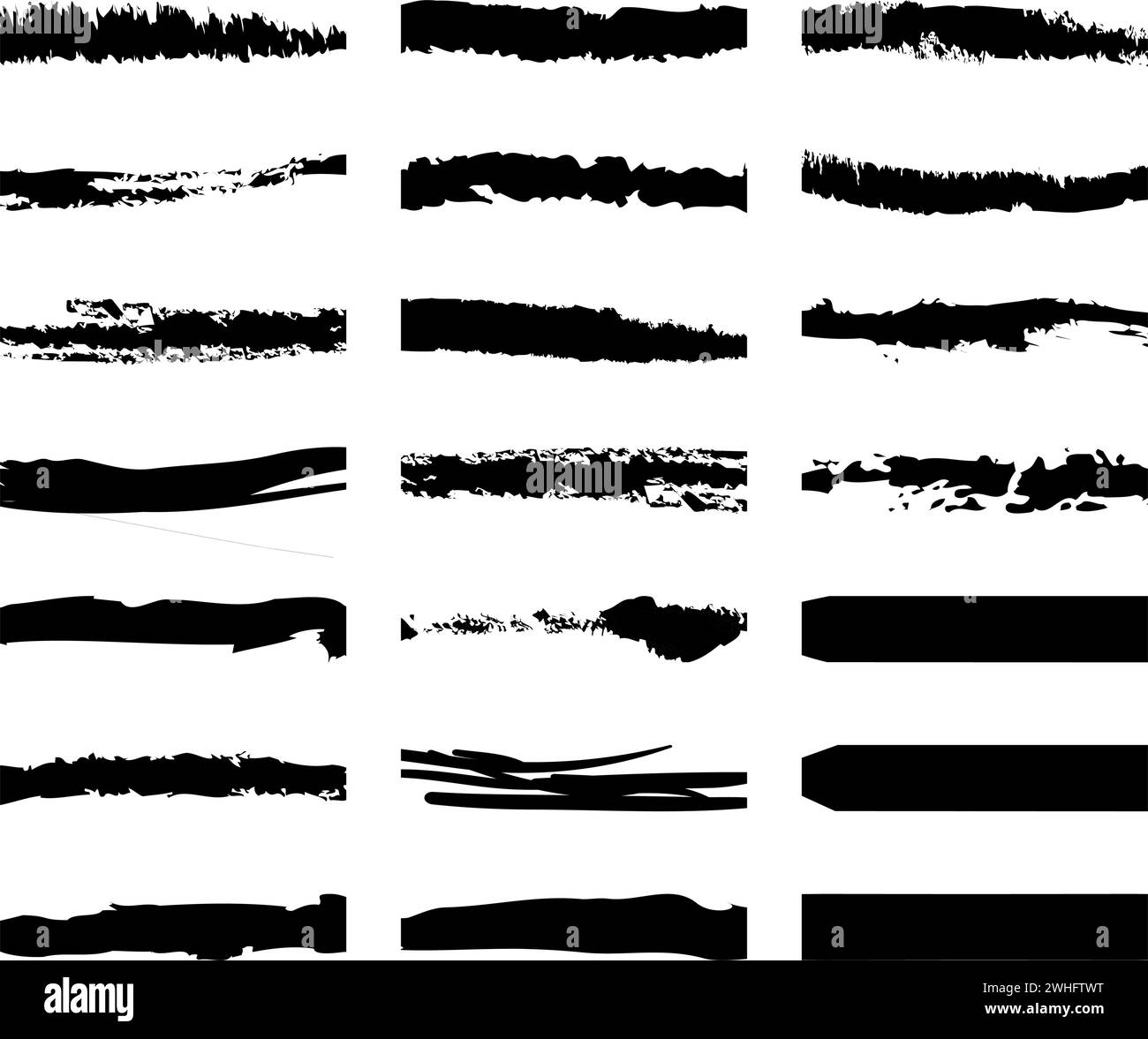 hand stroke erase line with black color Stock Vector Image & Art - Alamy