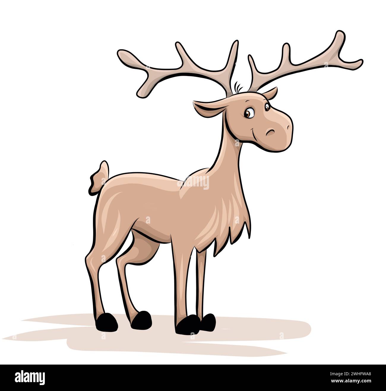 Elk cartoon hi-res stock photography and images - Alamy