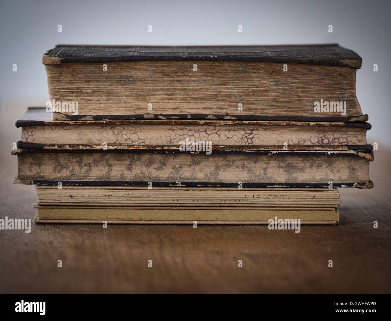 A stack of old books Stock Photo - Alamy