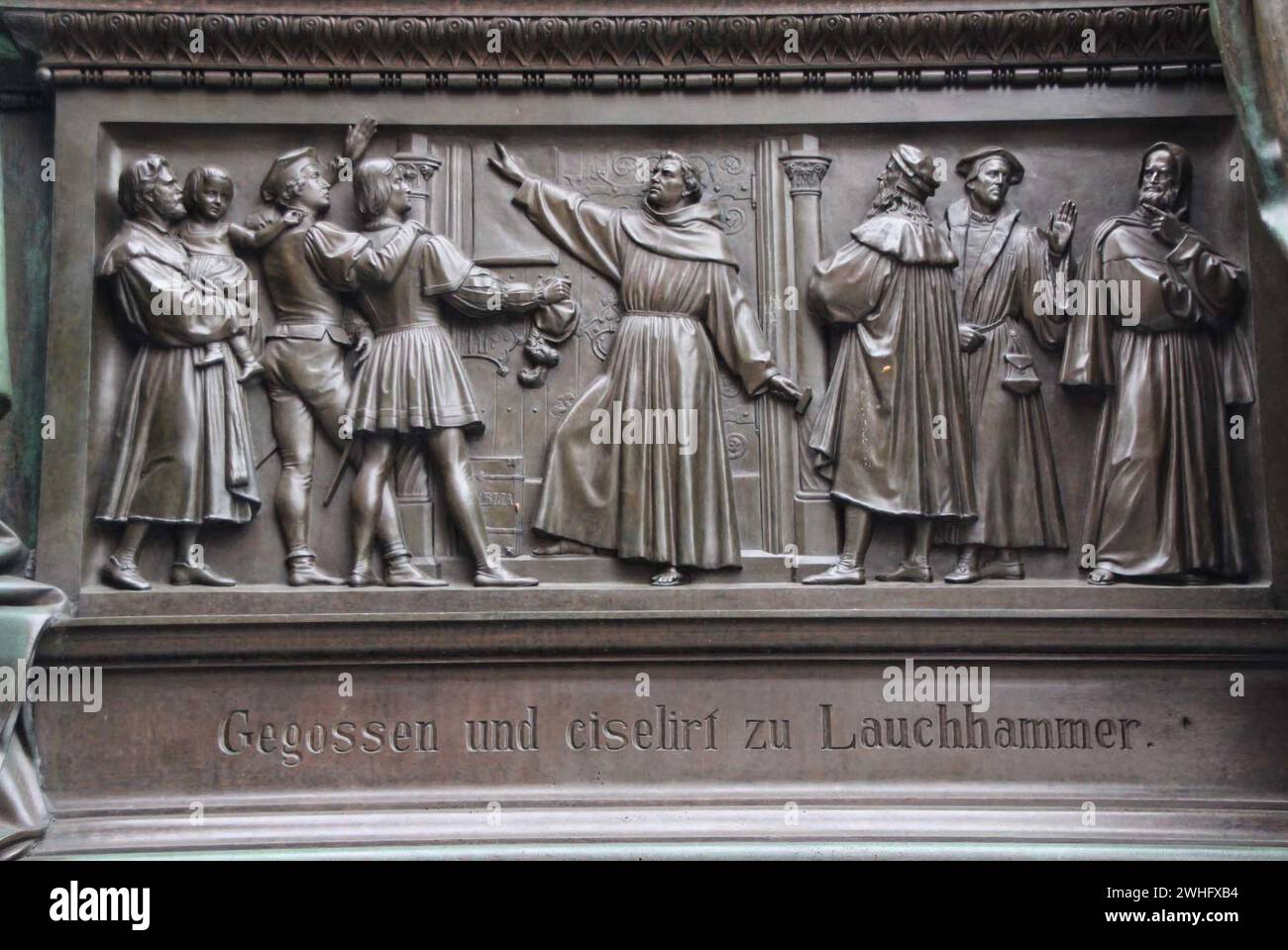 Luther Monument Worms; Thesis Stroke Stock Photo - Alamy