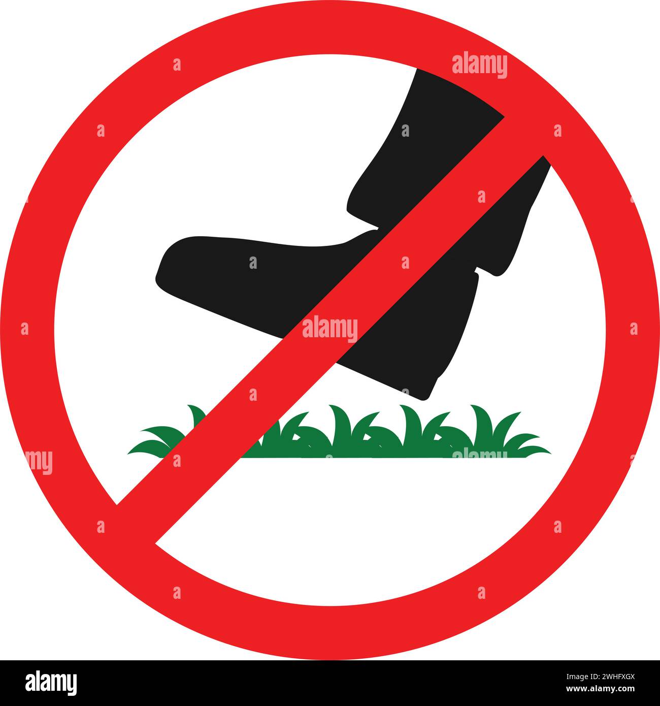 Don't step on that Stock Vector Images - Alamy