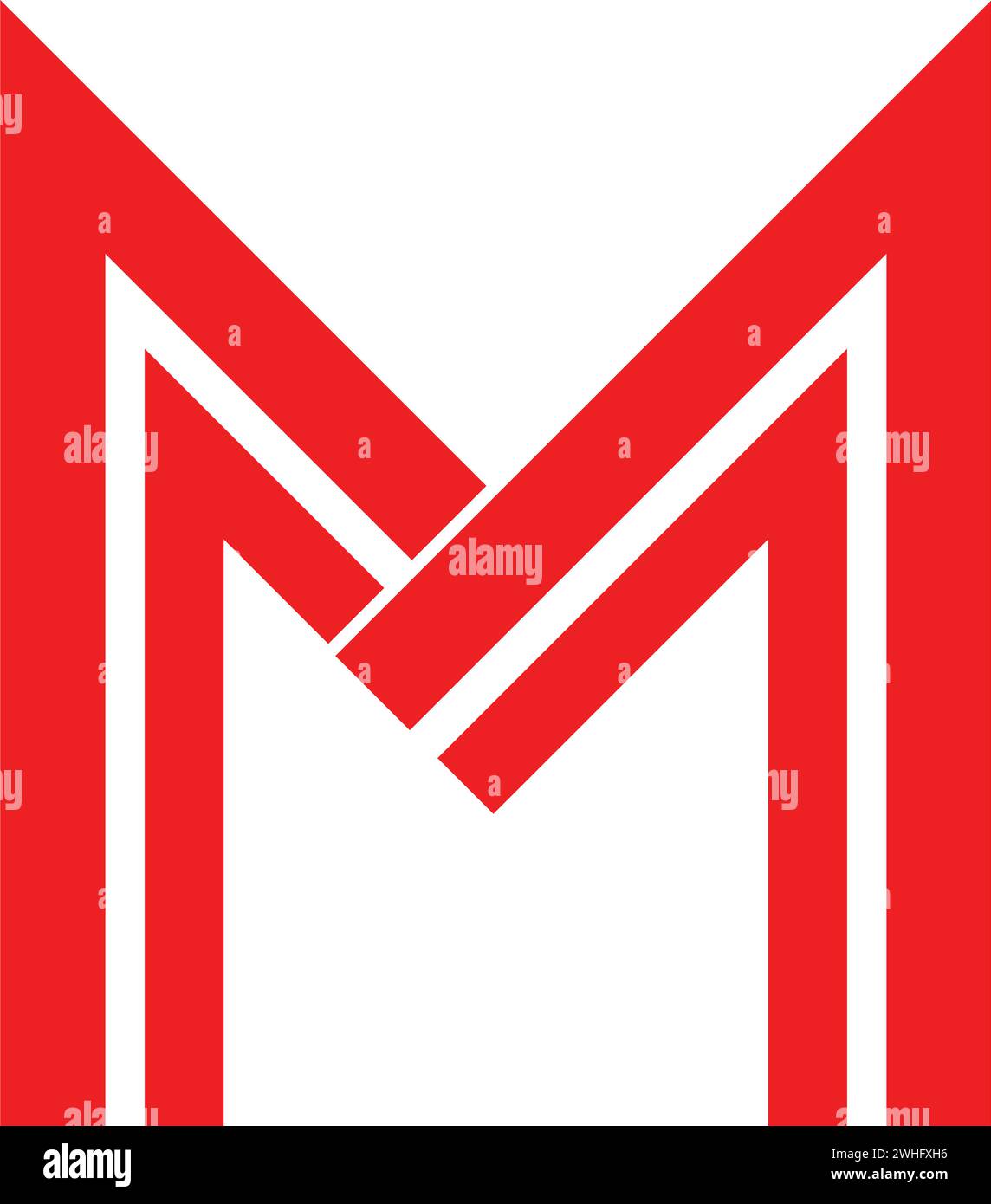 letter M logo vector illustration design Stock Vector Image & Art - Alamy