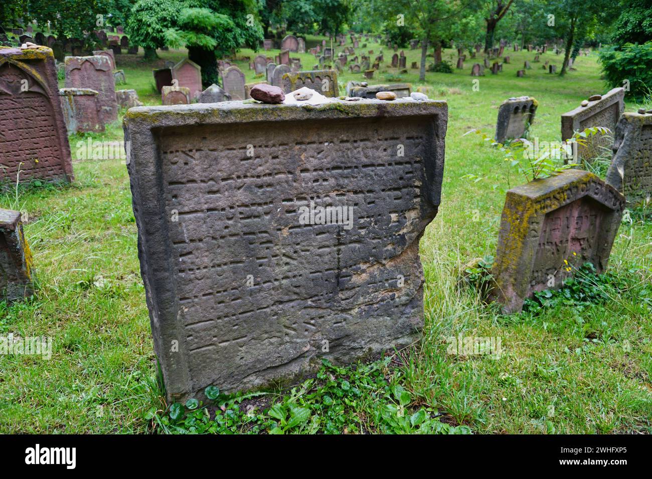 Jewish cemetery Worms Stock Photo - Alamy