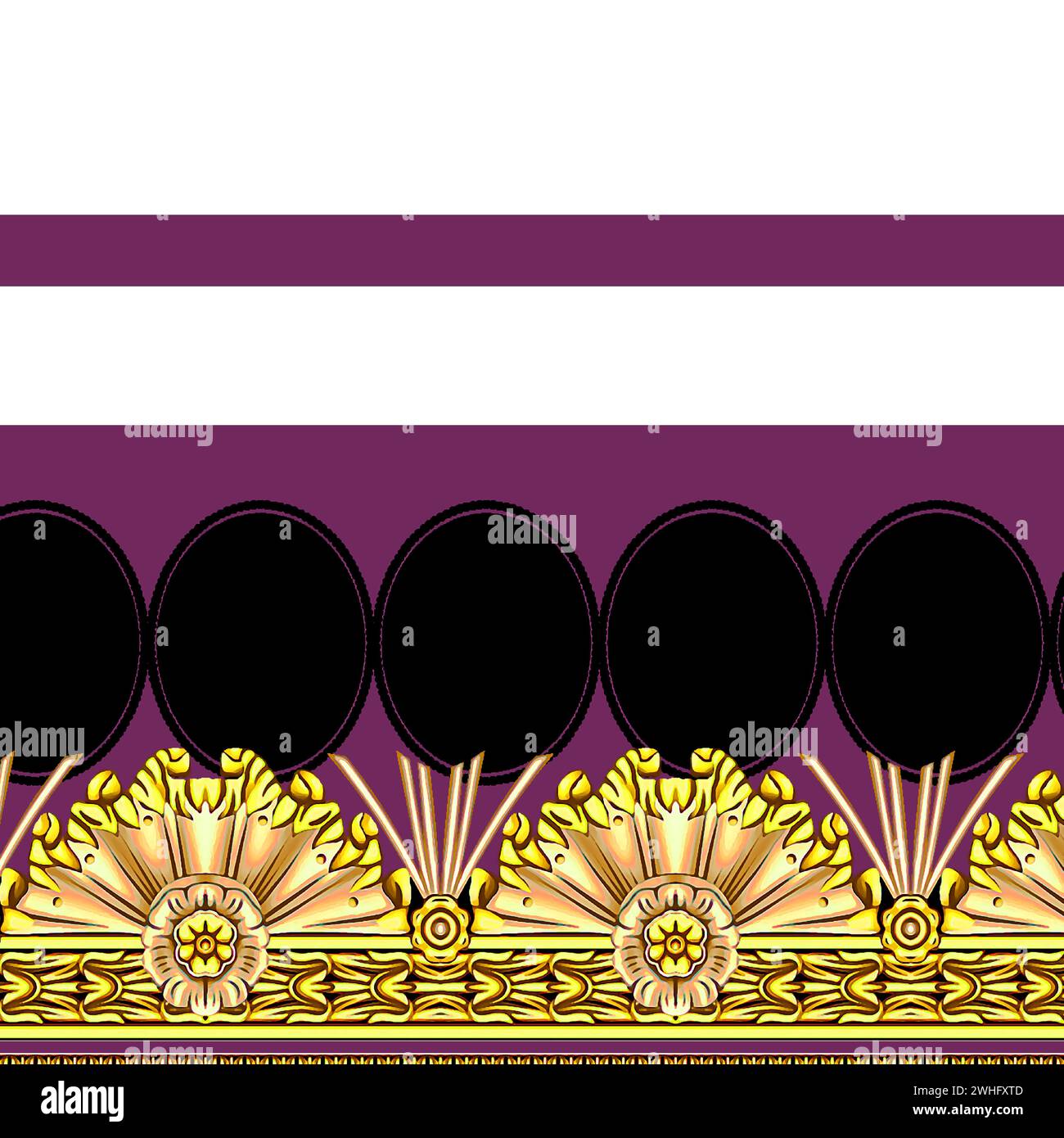 beautiful Digital border Design vector Artwork for textile print For ...