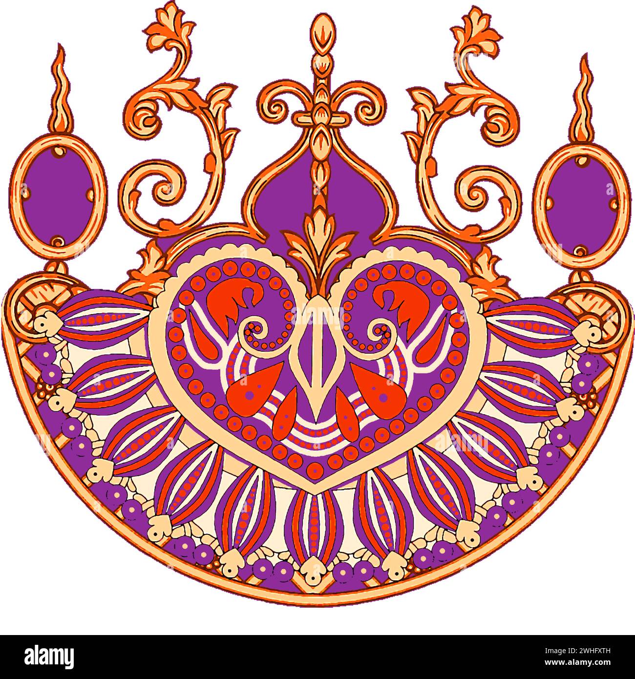 beautiful motif design in textile digital in beautiful color Stock ...