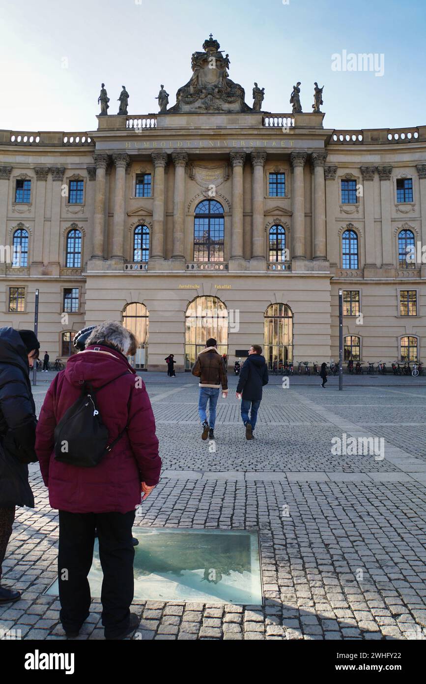 Monument to the book burning on May 10, 1933 on what is now Berlin's ...