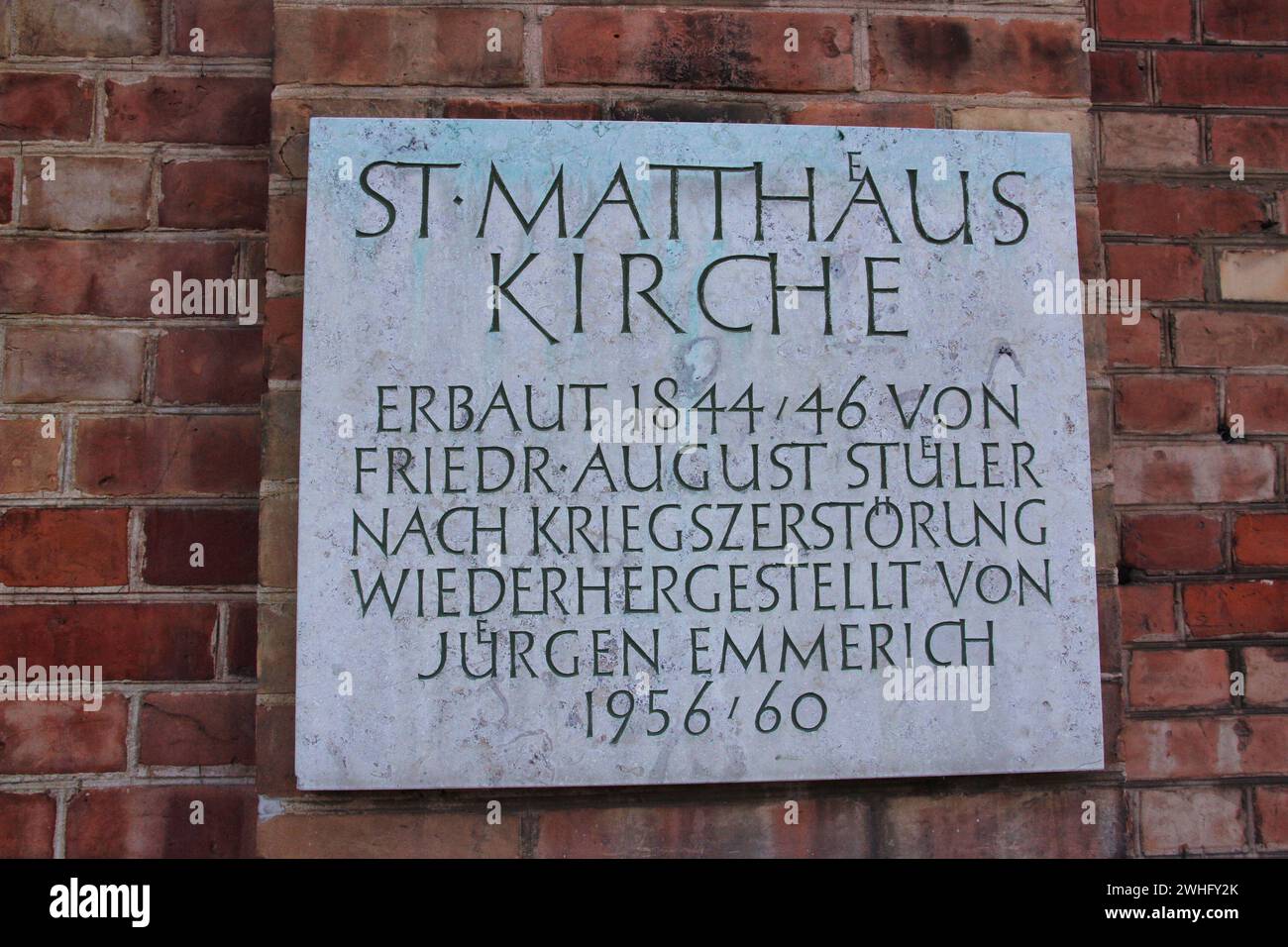 St. Matthew's Church in Berlin. Dietrich Bonhoeffer was ordained here ...