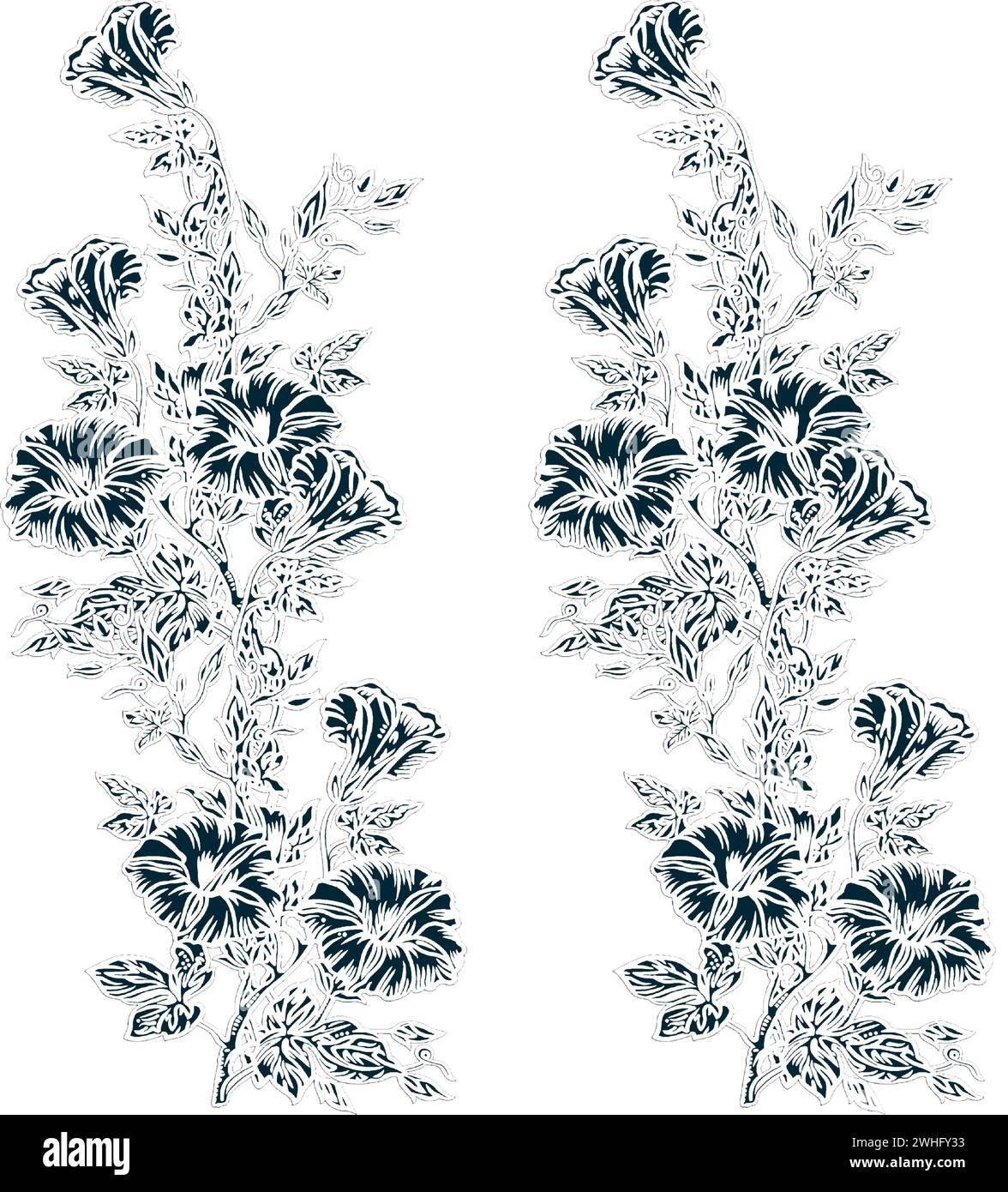 Vine motif sketch hi-res stock photography and images - Alamy