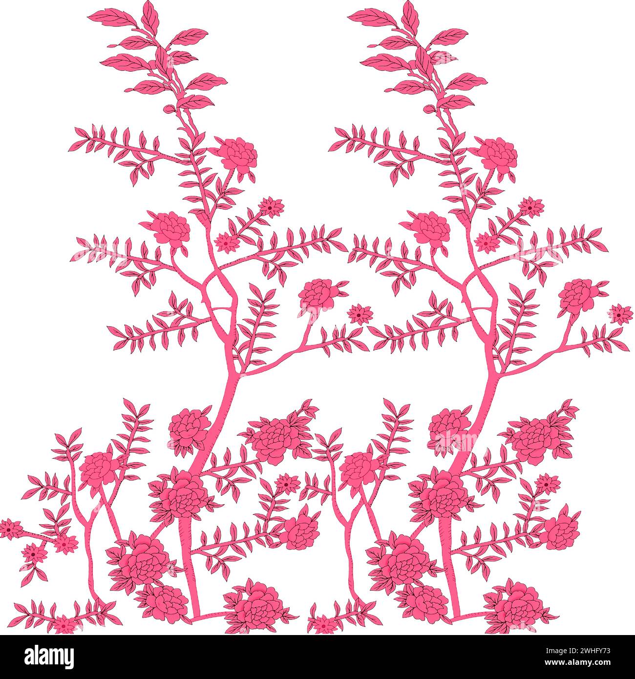 textile digital vine motif design in beautiful color in beautiful style ...