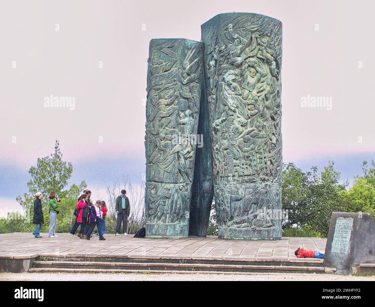 Scroll of Fire by Natan Rapoport Stock Photo - Alamy