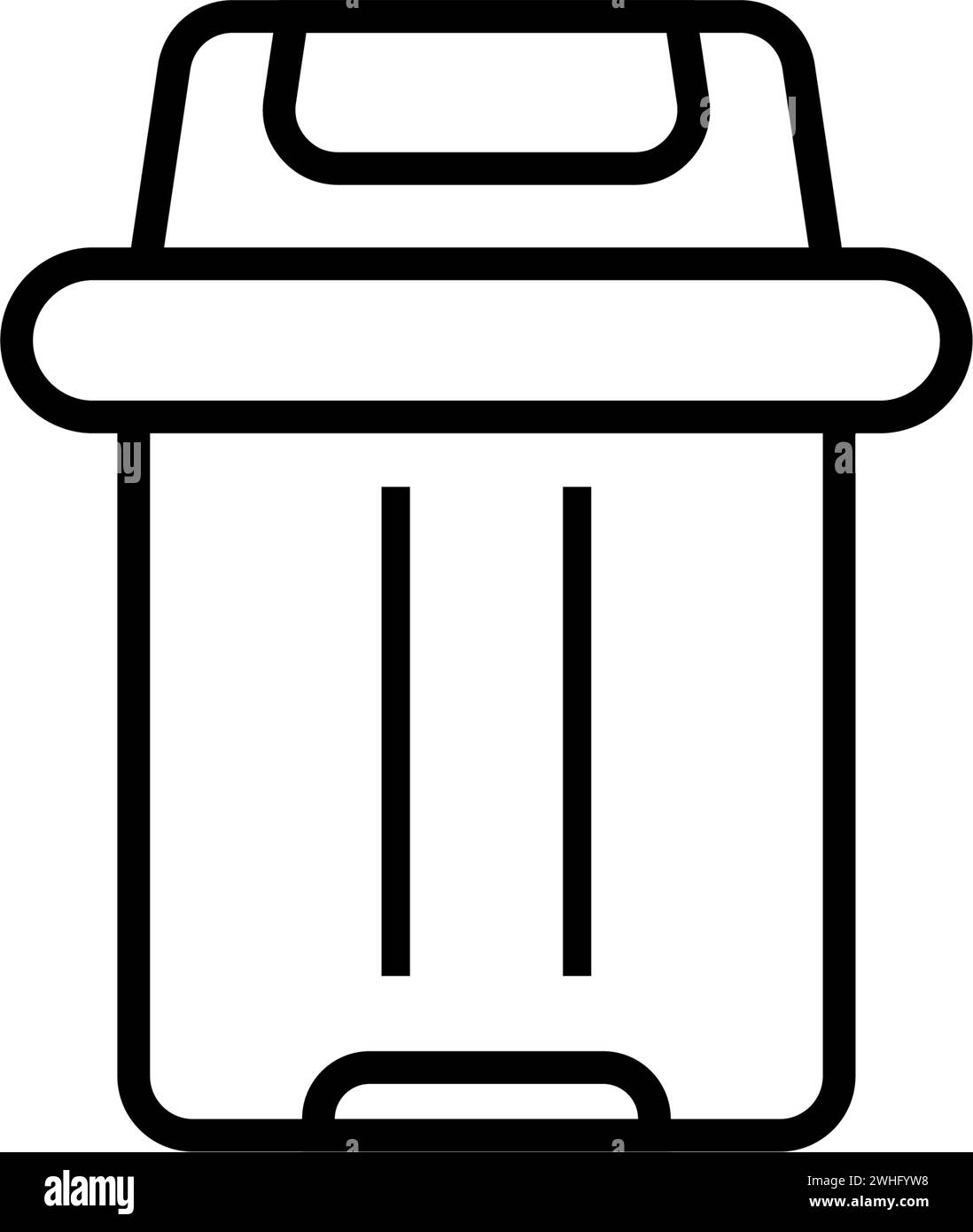 simple trash bin icon set Stock Vector Image & Art - Alamy