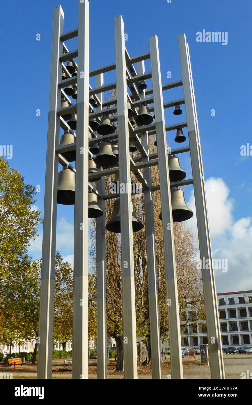 Reconstruction of the Garrison Church in Potsdam; carillon Stock Photo ...