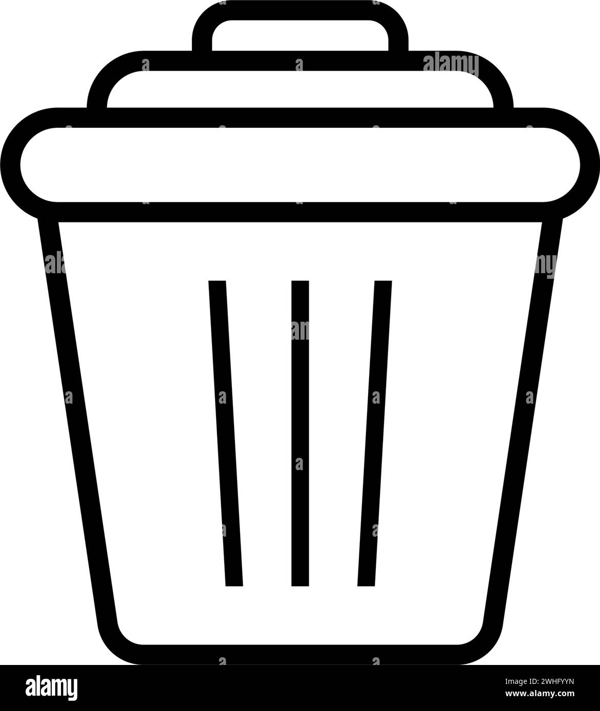 simple trash bin icon set Stock Vector Image & Art - Alamy