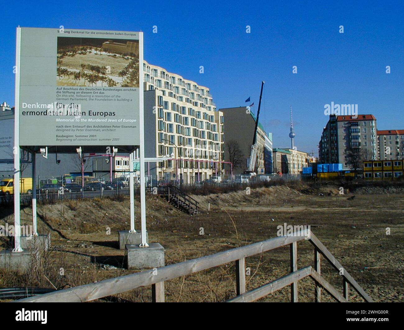 Start of construction on the Holocaust Memorial in Berlin 2001 Stock ...