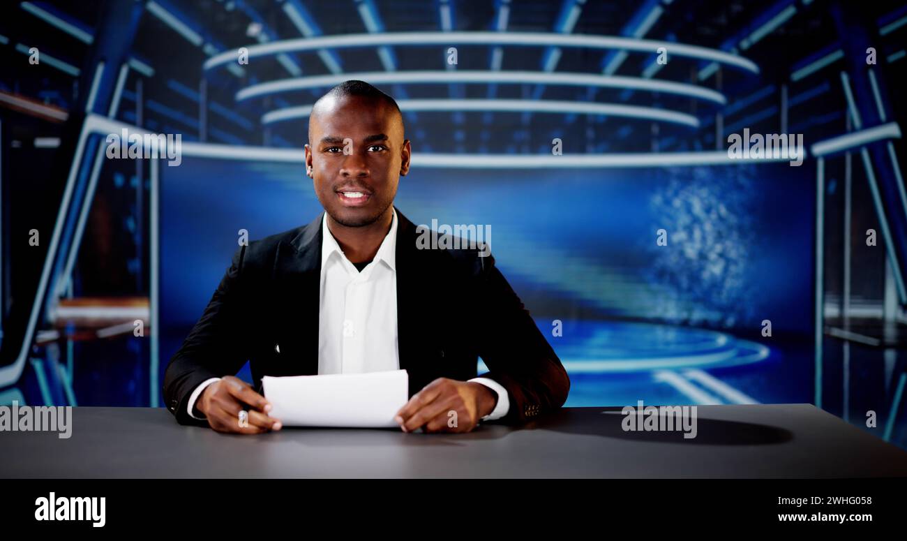 Black man male journalist reporter media hi-res stock photography and ...