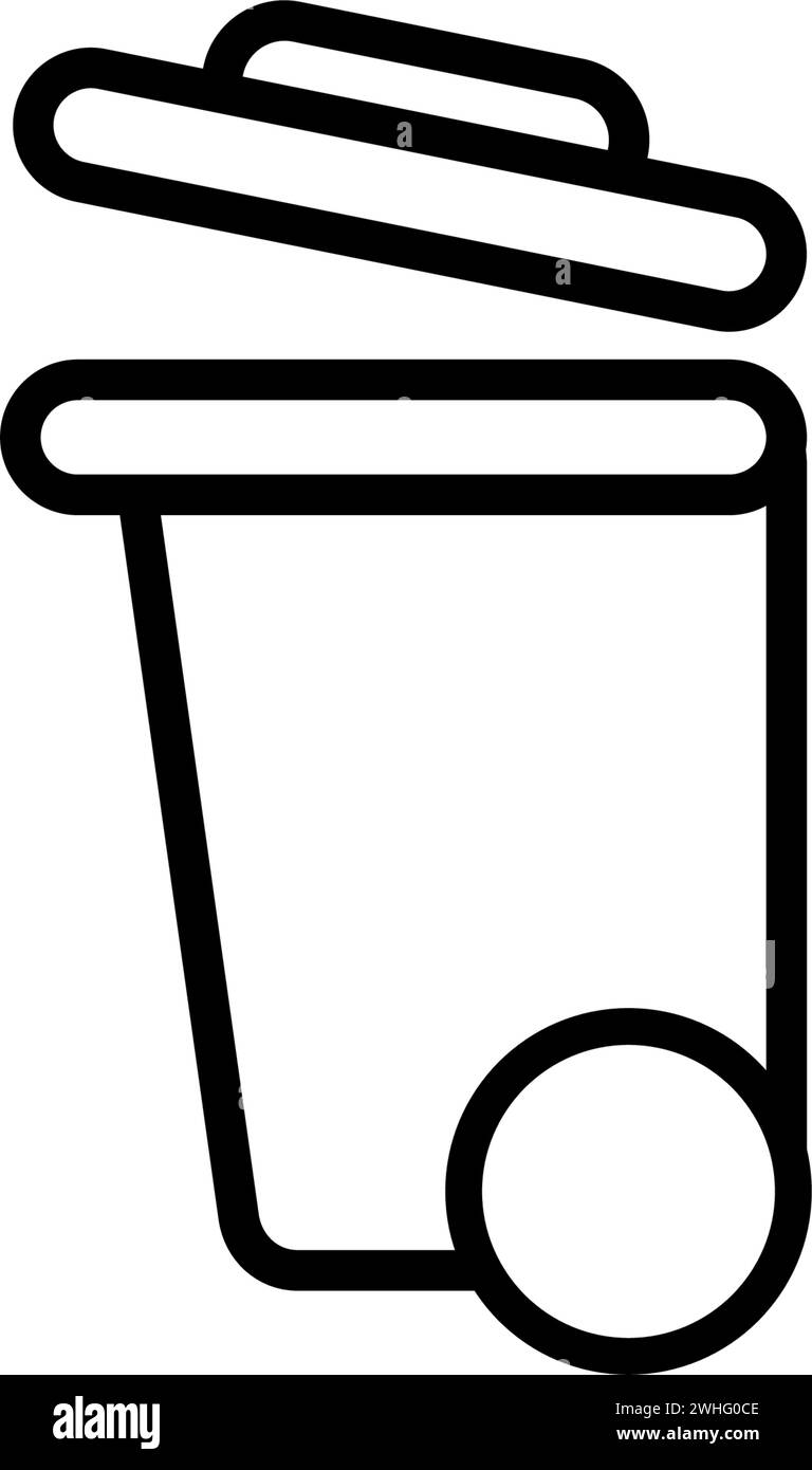 simple trash bin icon set Stock Vector Image & Art - Alamy